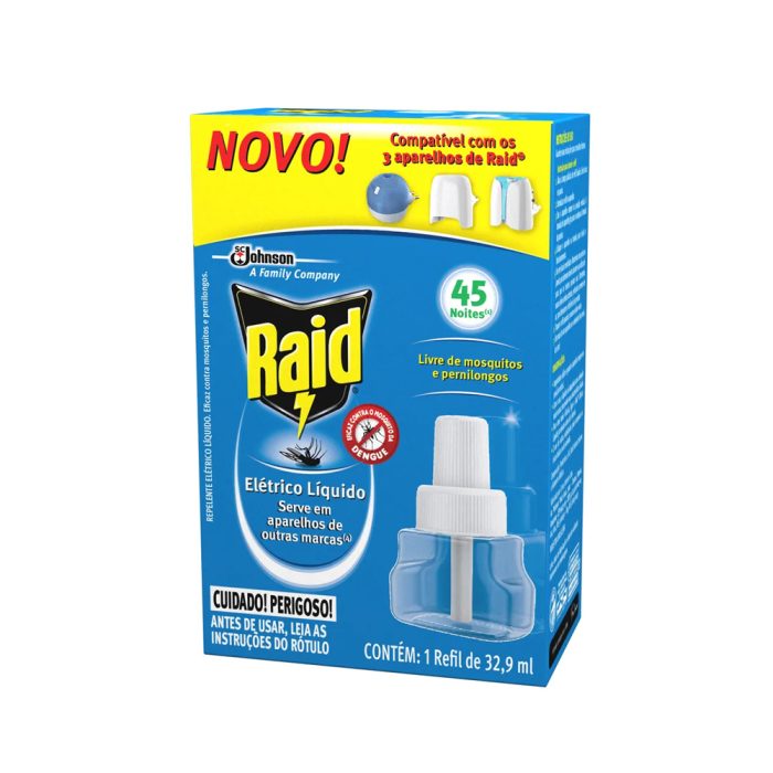 Inseticida Elétrico Raid 45 Noites Refil Johnson - Grupo Amade